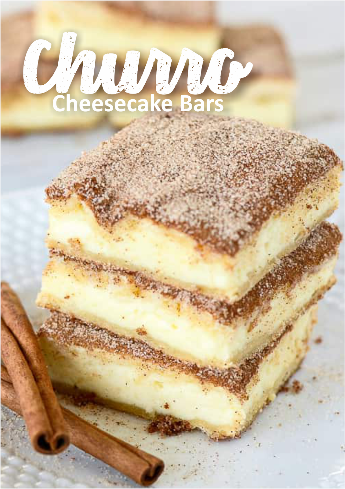 Churro Cheesecake Bars - Dinner Recipe