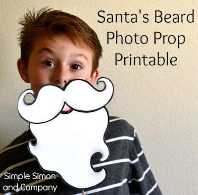 Holiday Photobooth Props (Printable Patterns) - Simple Simon and Company