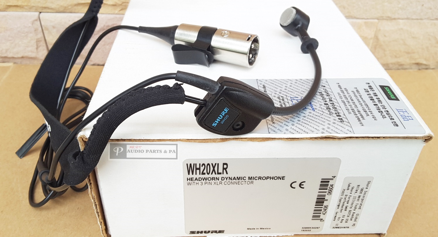 audioparts-pa: ไมโครโฟนคาดศีรษะ SHURE WH20 TQG ของแท้ๆ