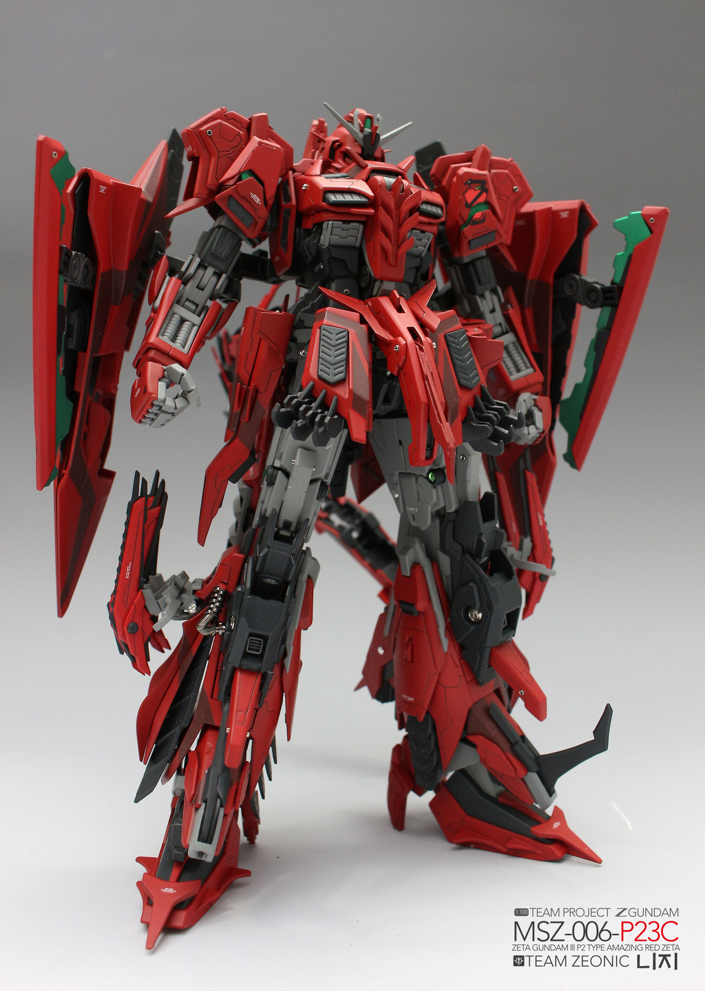 GUNDAM GUY: MG 1/100 MSZ-006-P23C Amazing Red Zeta Gundam - Customized ...