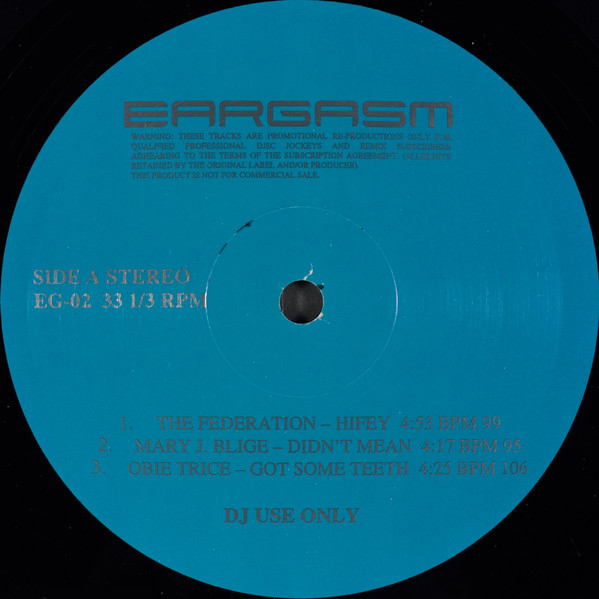 Eargasm Vol. 2 (2003)[Vinyl Rip - 192K] - DJ Promos