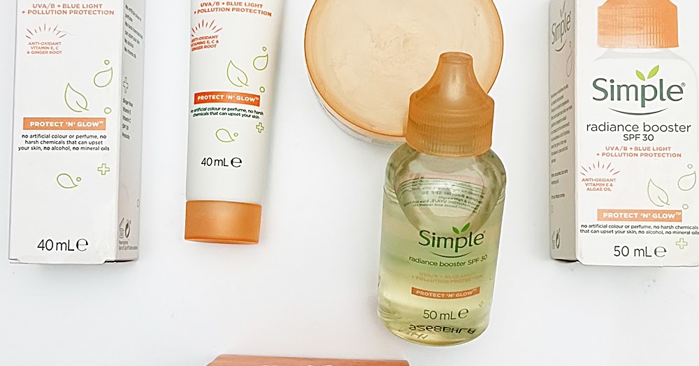 The Simple Protect 'N' Glow Skincare Range.