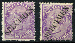 QUEENSLAND 1st SIDEFACE STAMPS 1878/9 by Dr Jeremy Hodes: Queensland 1 ...