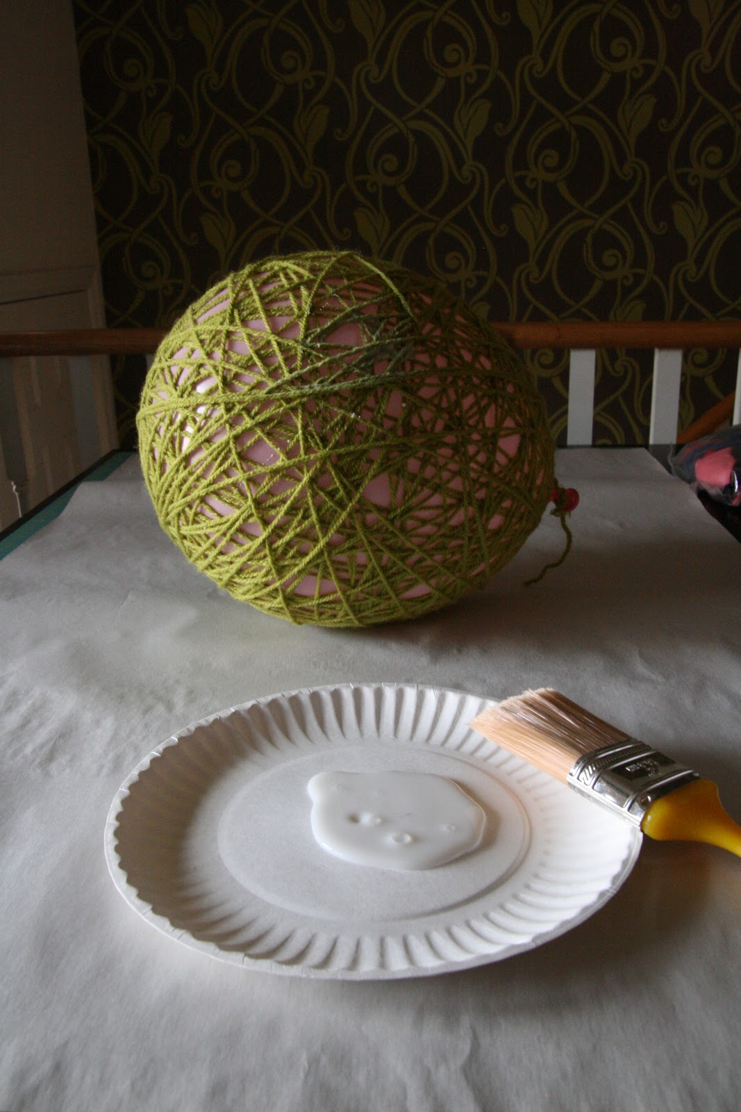 More Like June: Yarn Balloon Decorations Tutorial