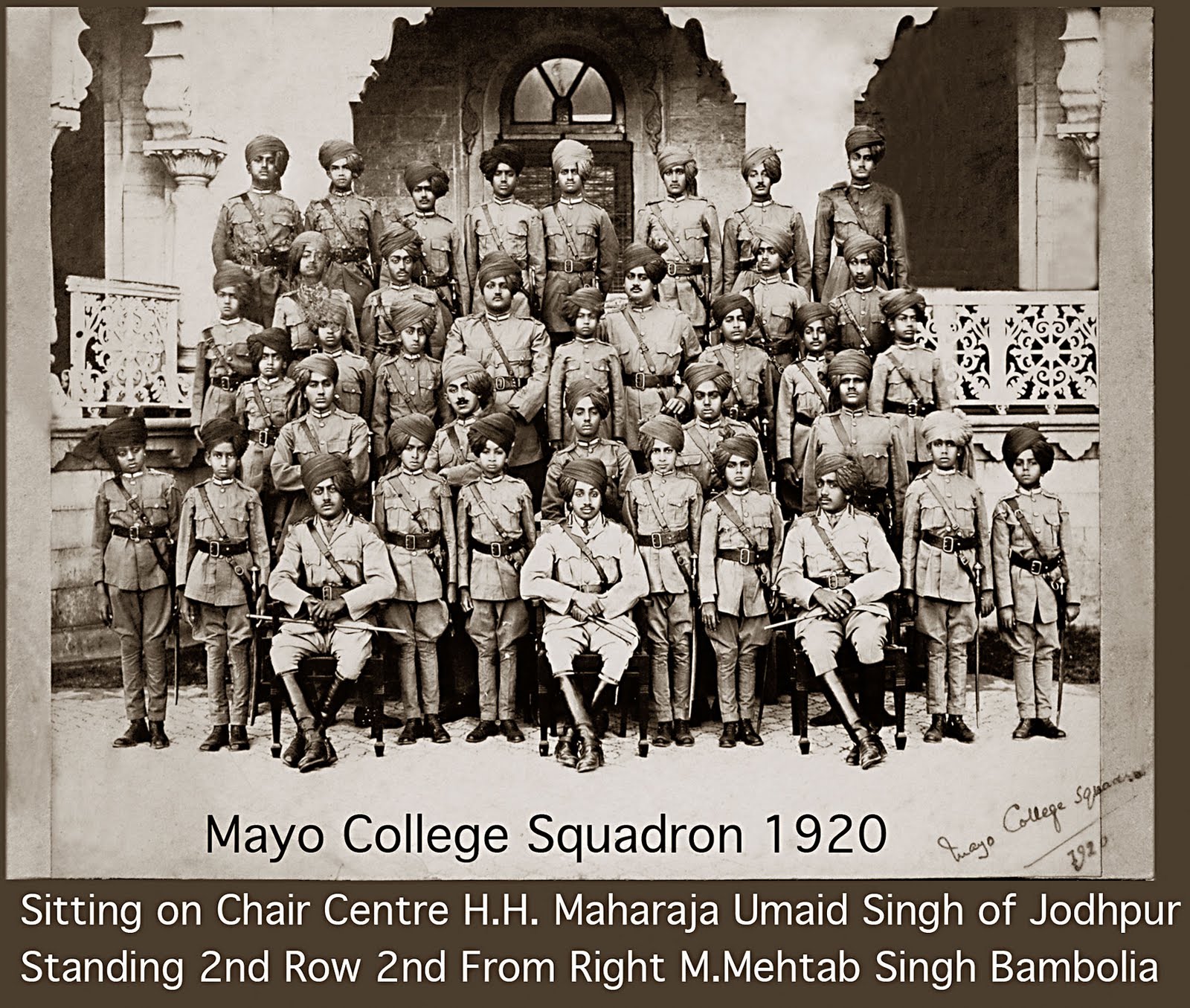Boys of Mayo College - Ajmer, Rajasthan - Old Indian Photos