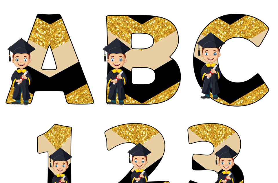 Kits imprimibles gratis : Alfabeto Graduación