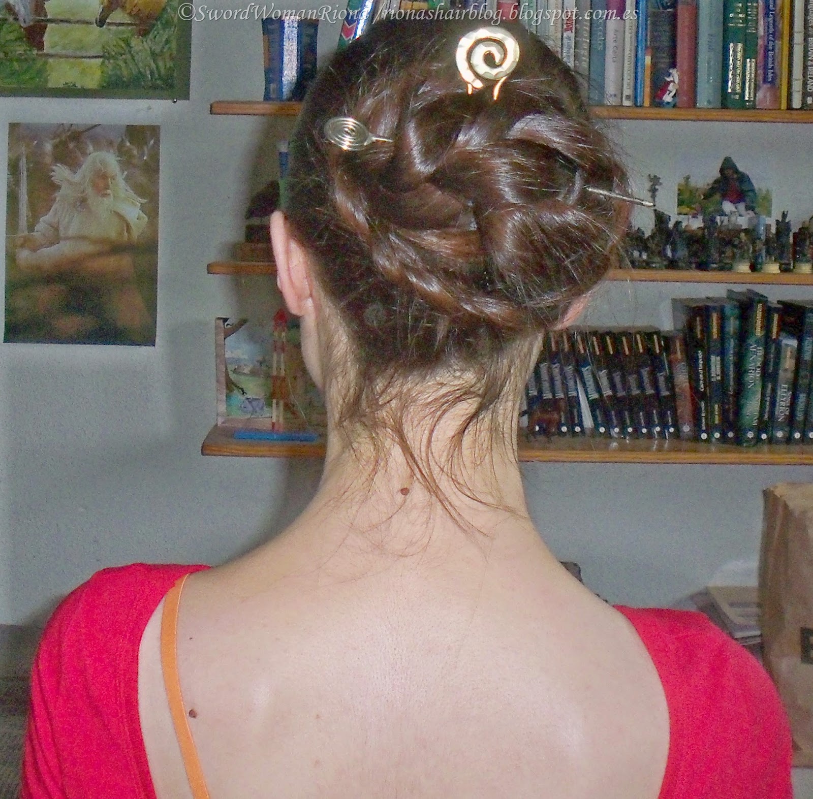 A Sword-woman's Natural Hair blog: One-coil Chinese braided bun - video ...