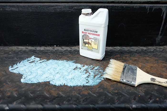 How to Fix: Rusting Metal Outdoor Stair Steps. - Flipping the Flip