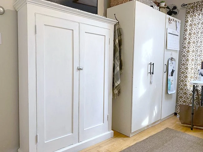 Painting the Perfect White Storage Cupboard