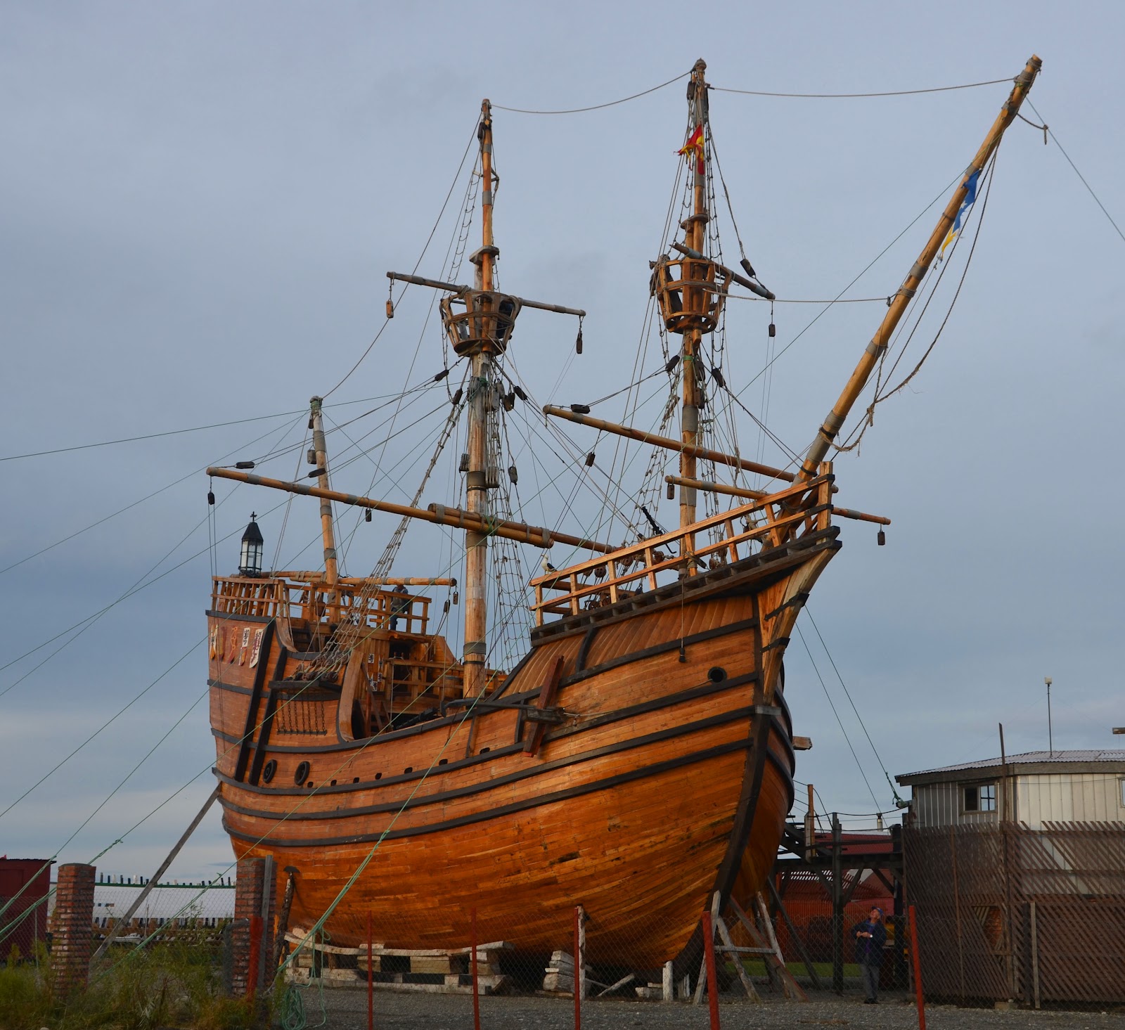 Barb and Lloyd's Adventures: Magellan's Ship, Punta Arenas, Chile