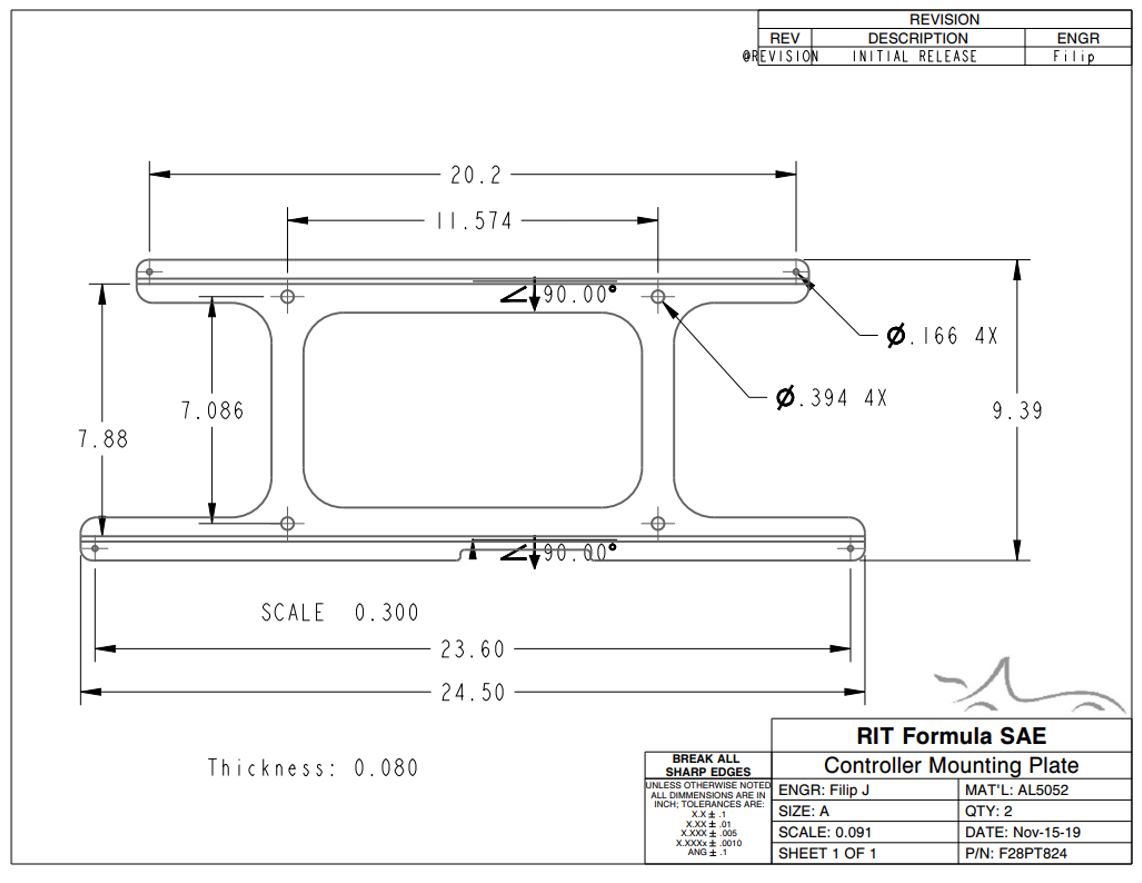 Designing a Lightweight Formula SAE Motor Controller Mount