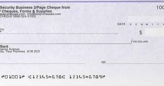 Le chèque : définition et différents types
