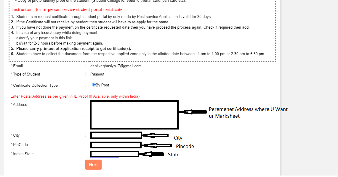 How to Apply for Duplicate Marksheet/Degree Certificate From GTU.