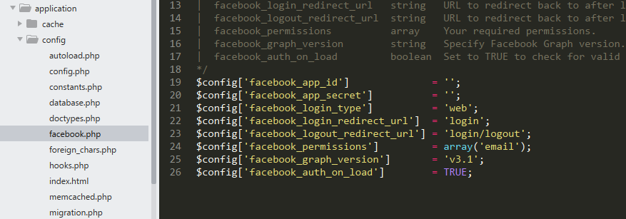 Tutorial CodeIgniter Login dengan Facebook Tutorial CodeIgniter Login dengan Facebook