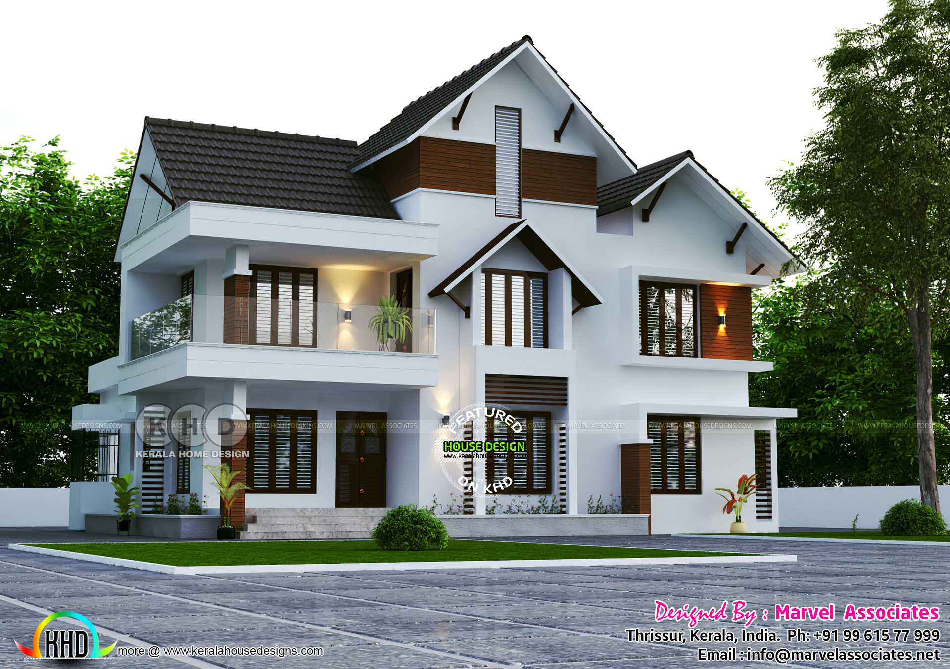 Modern house architecture design by Marvel Associates - Kerala Home ...