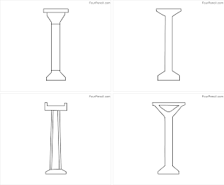 Four Coloring: Free printable Pillar coloring pages for kids