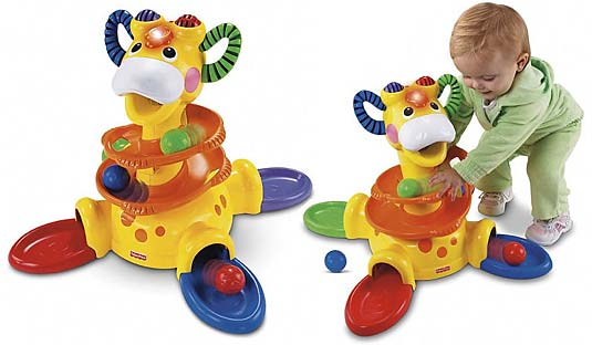 JuaiMurah: Fisher Price Stand Up Ball Blast Giraffe