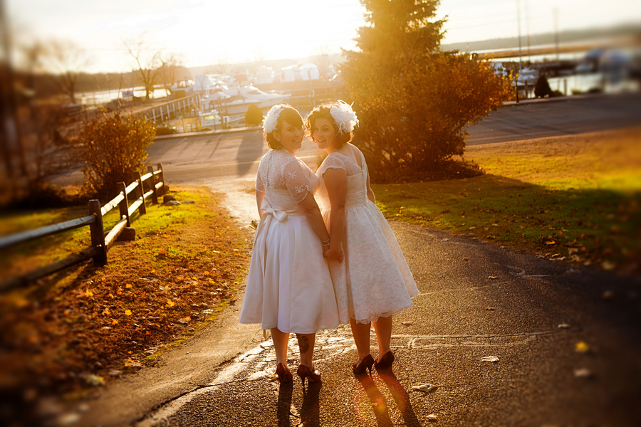 BRIDE CHIC: TWO BRIDES: AIMEE AND HOLLY