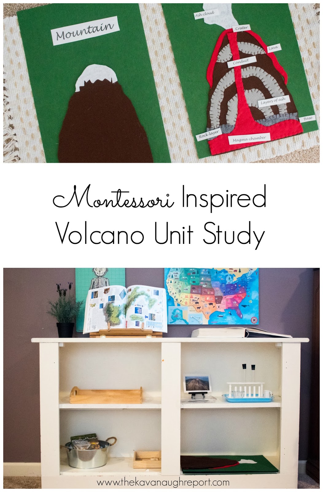 Montessori Inspired Volcano Study