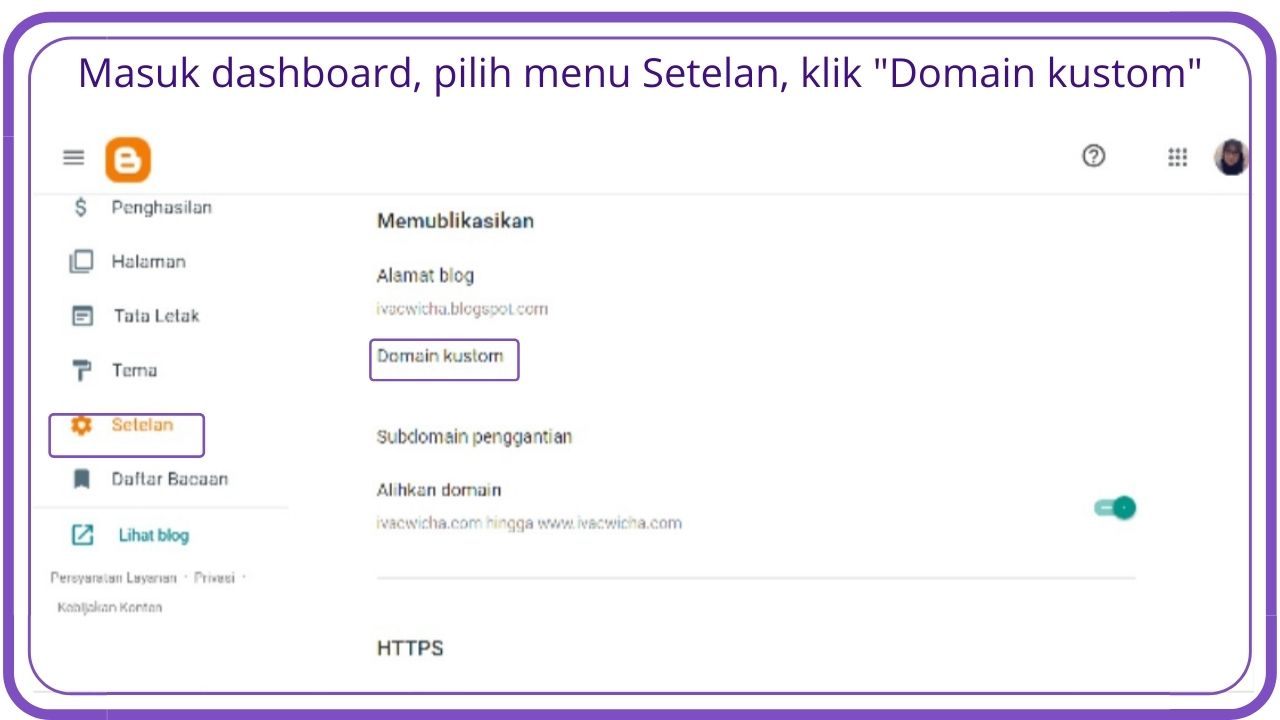 √Tips dan Cara Memasang Custom Domain Blogspot
