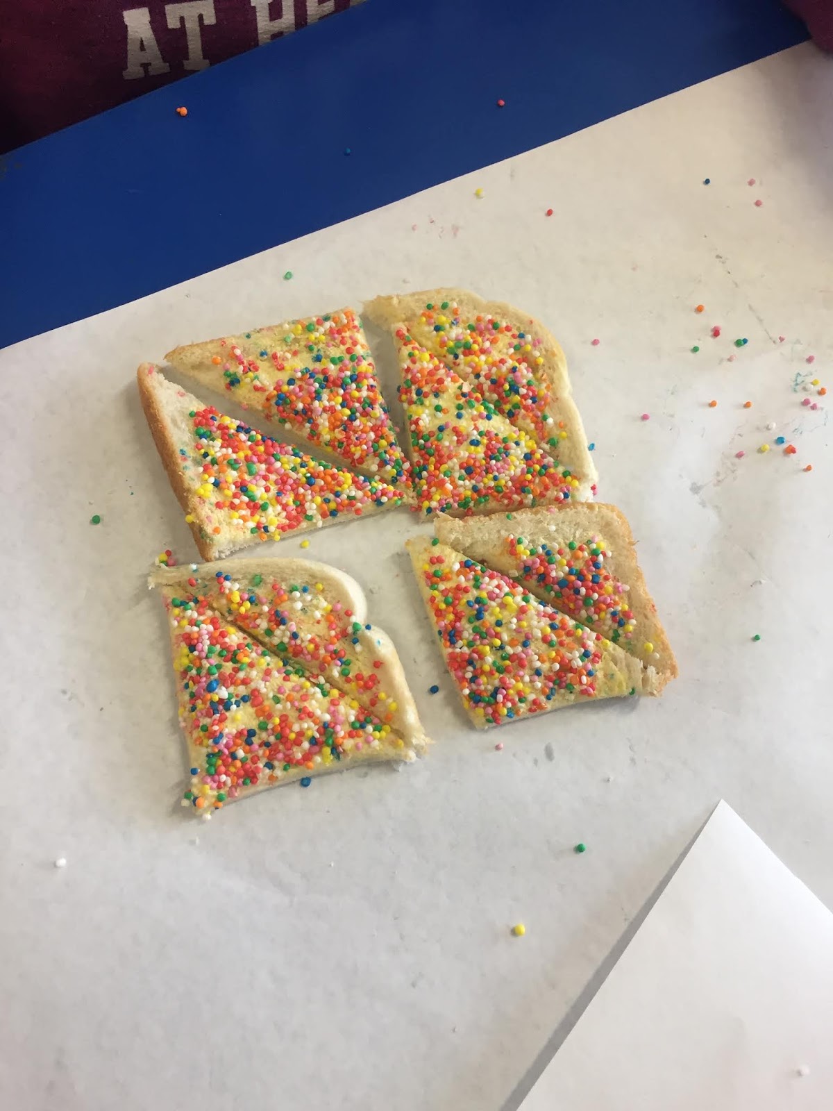 Room 18's Class Blog 2019: Fairy Bread Fractions