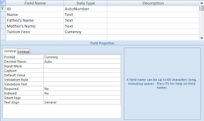 EduCare Online: Database Table Create
