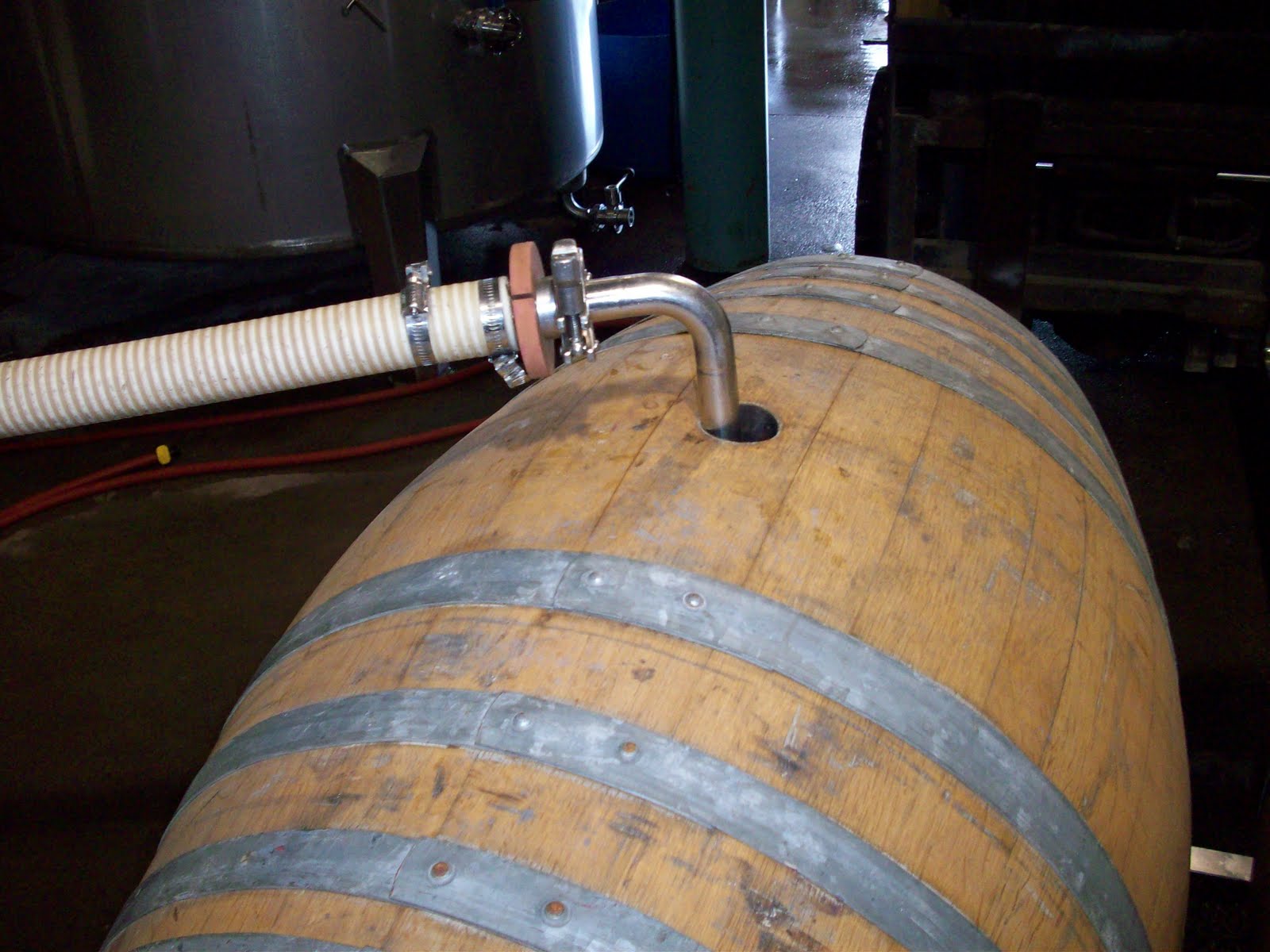 Fox Run Gallery and Happenings: Getting Wine Into the Barrel