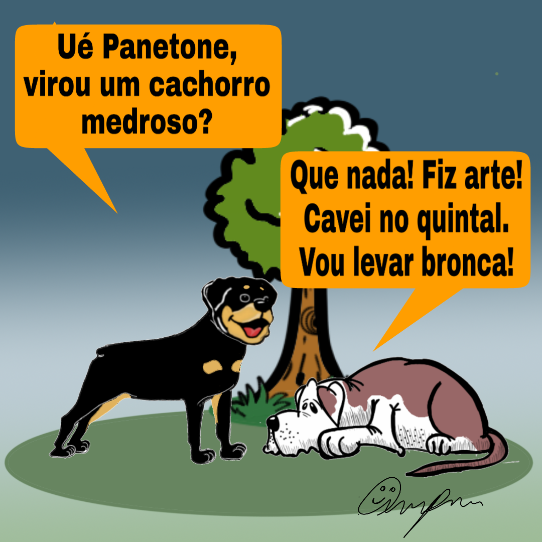 Dicas para lidar com cachorro medroso. Turma do Panetone