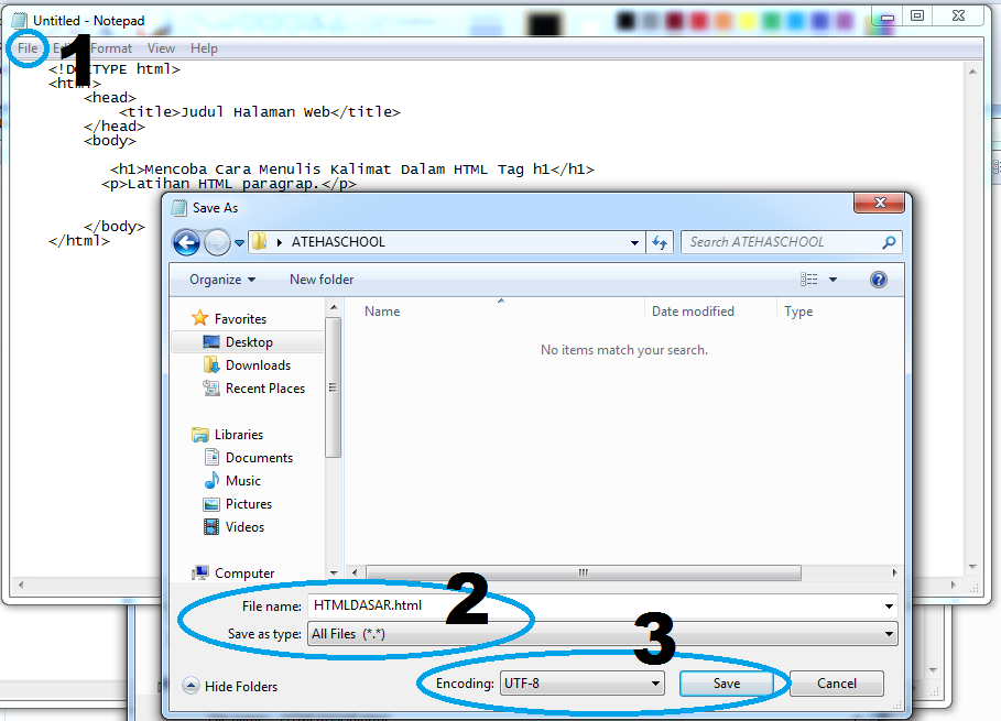Mengenal Pengertian, Kegunaan dan Cara Menulis Struktur HTML - AtehaSchool