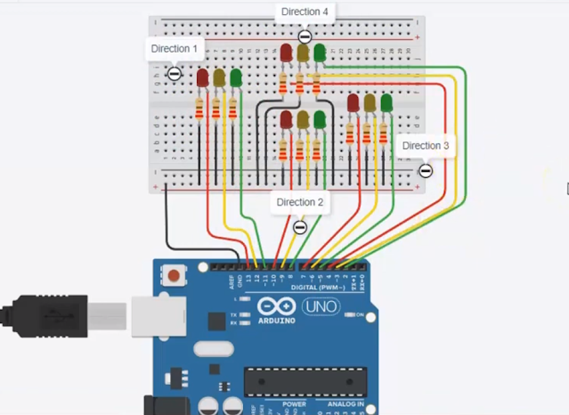 How to Make Traffic Lights Using Arduino Uno | Make Traffic Control System