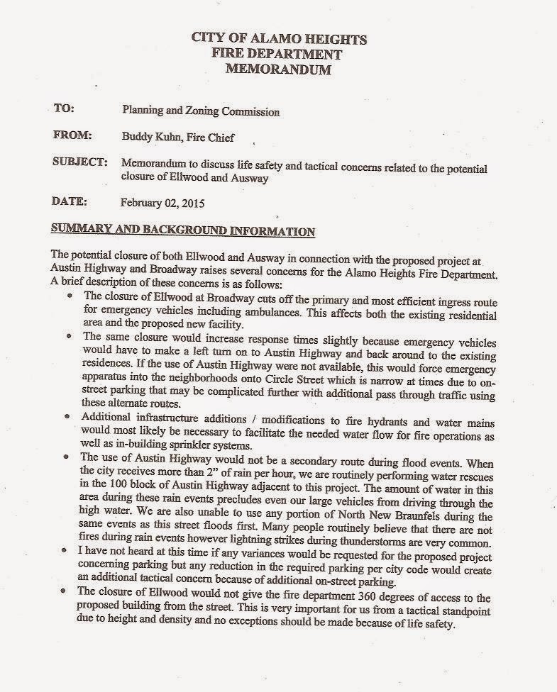 Broadway/Austin Highway Condo Complex Opposition: Police Department and ...