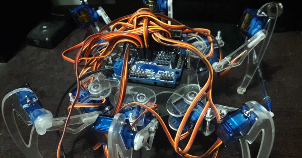 Como hacer de un robot hexapodo casero con arduino