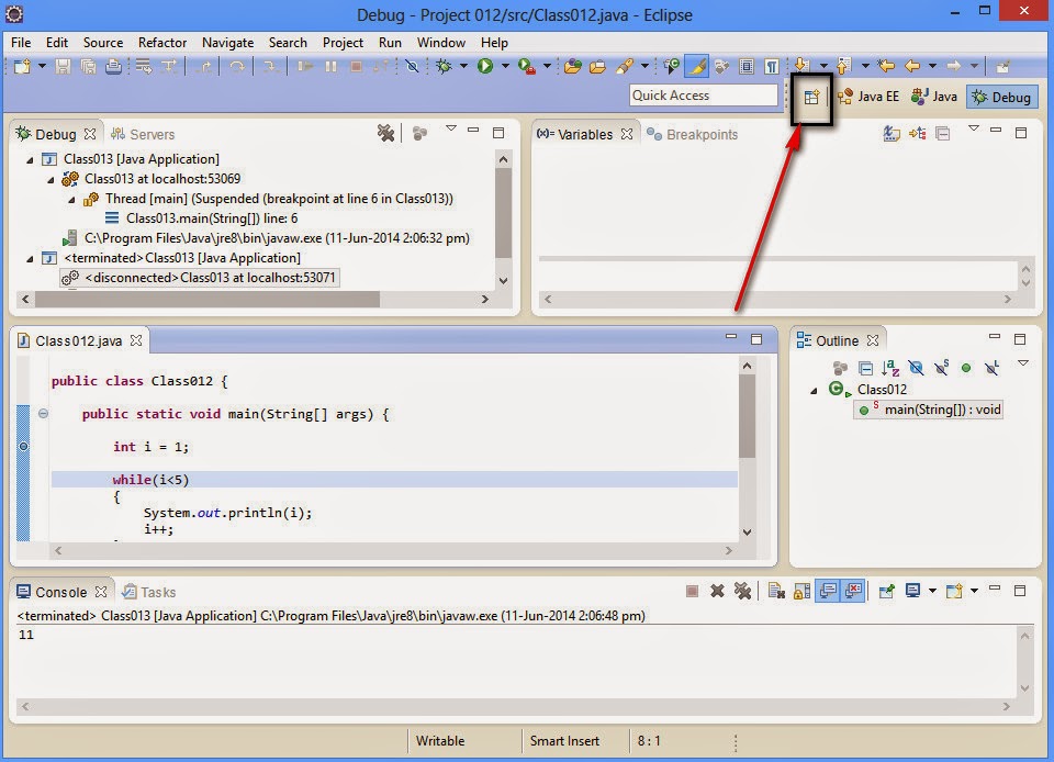 Selenium By Arun 164 Debugging The Java Programs In Eclipse Ide