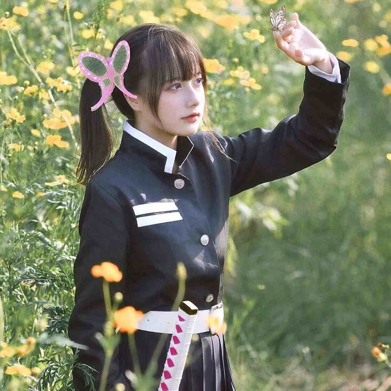 Kawaii!! Cosplayer Karakter Kanao Tsuyuri Kimetsu no Yaiba (Demon ...