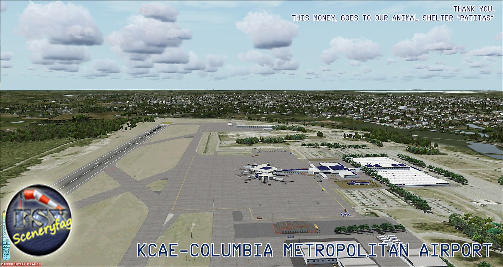 FSX, P3D, MSFS scenerybuilders.: KCAE-Columbia Metropolitan Airport