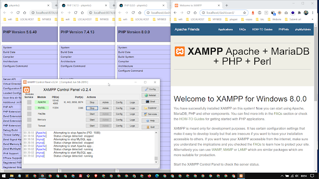 Upgrade XAMPP ke PHP8 & Pengaturan Multi Versi PHP Upgrade XAMPP ke PHP8 & Pengaturan Multi Versi PHP