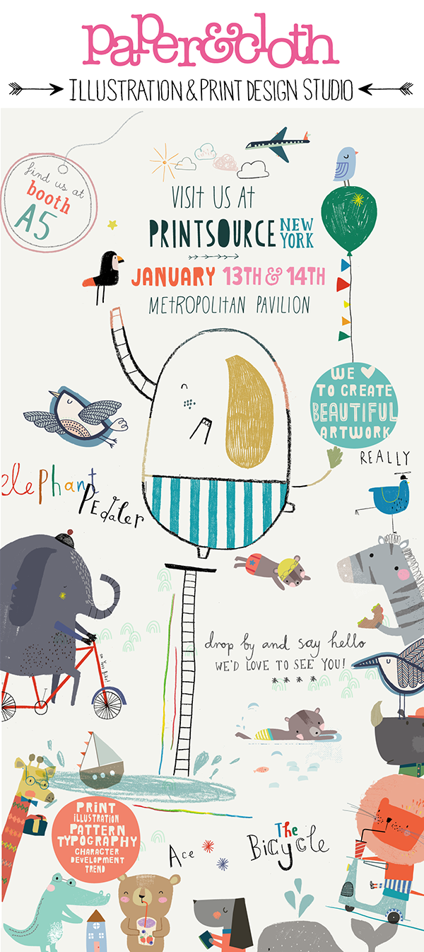 Paper and Cloth off to Printsource, New York | love print studio blog