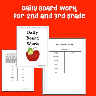 Daily Board Work | Time 4 Kindergarten