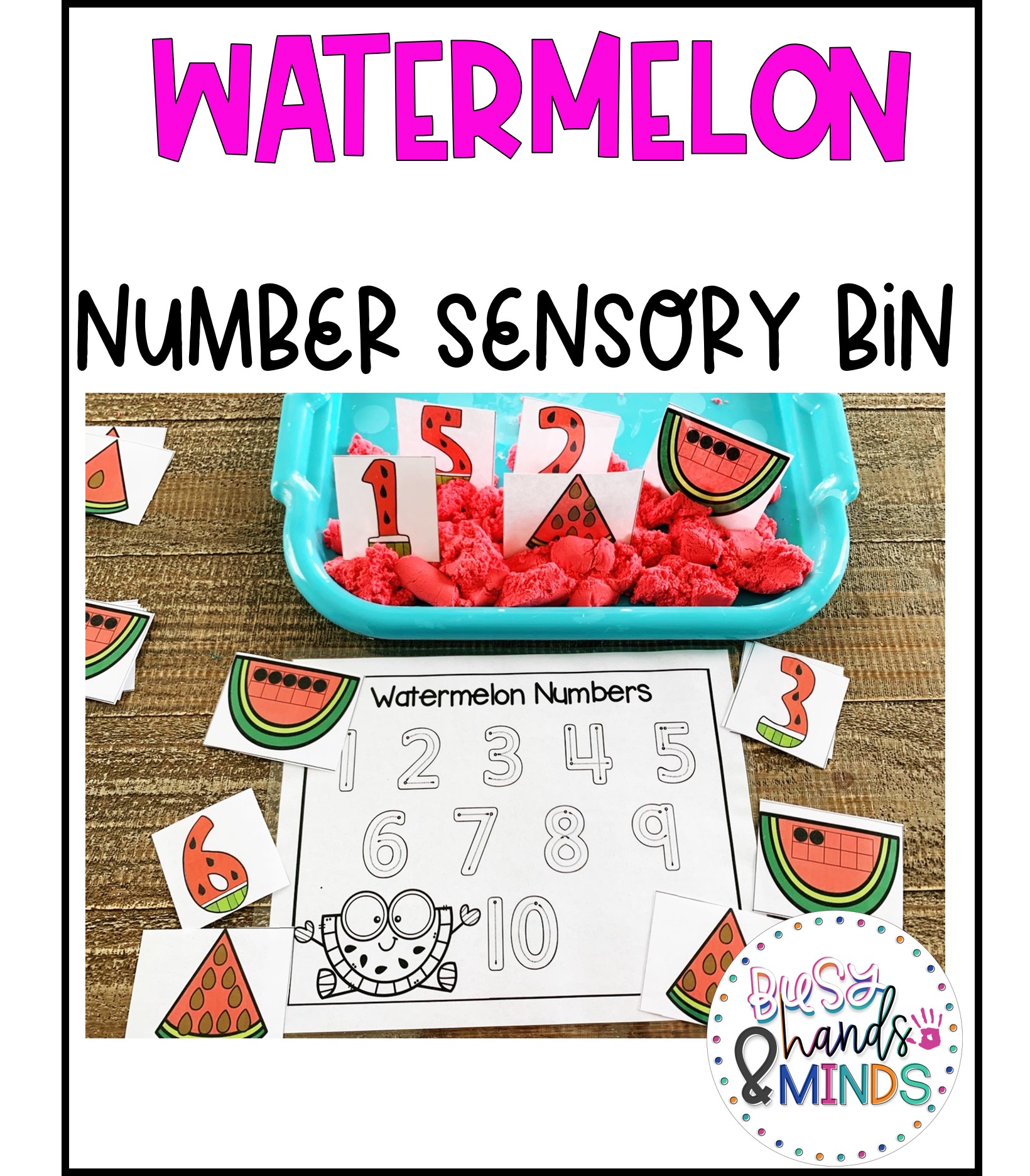Number Sensory Bins | Busy Hands and Minds