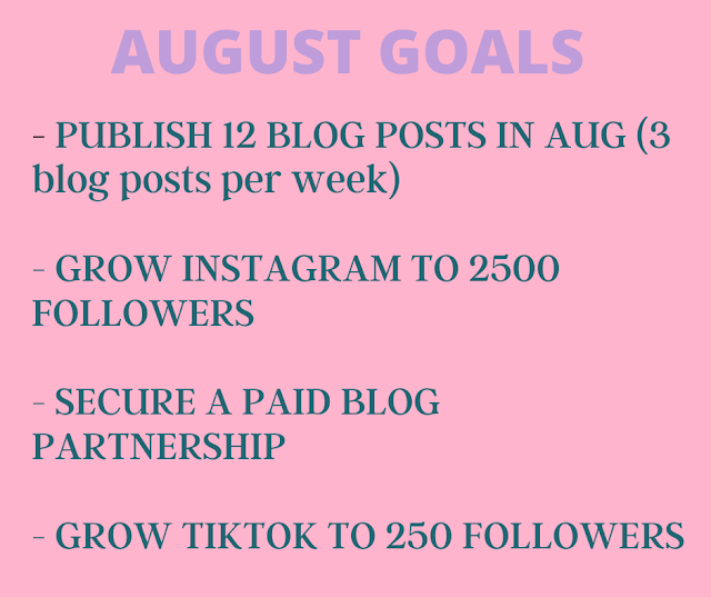 MY AUGUST GOALS AND THE STEPS I'M TAKING TO ACHIEVE THEM | Festively Faith