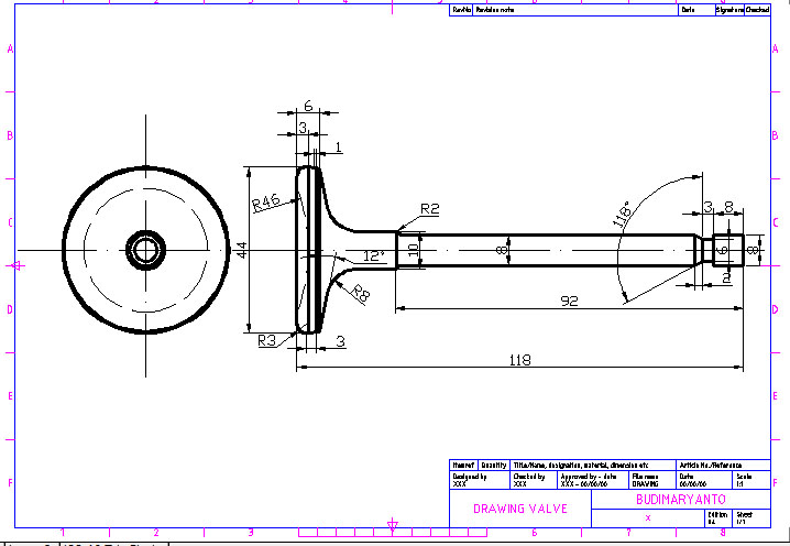 techdrawing: DRAWING VALVE