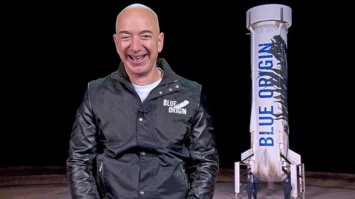 Uji Coba Roket Bos Amazon Jeff Bezos