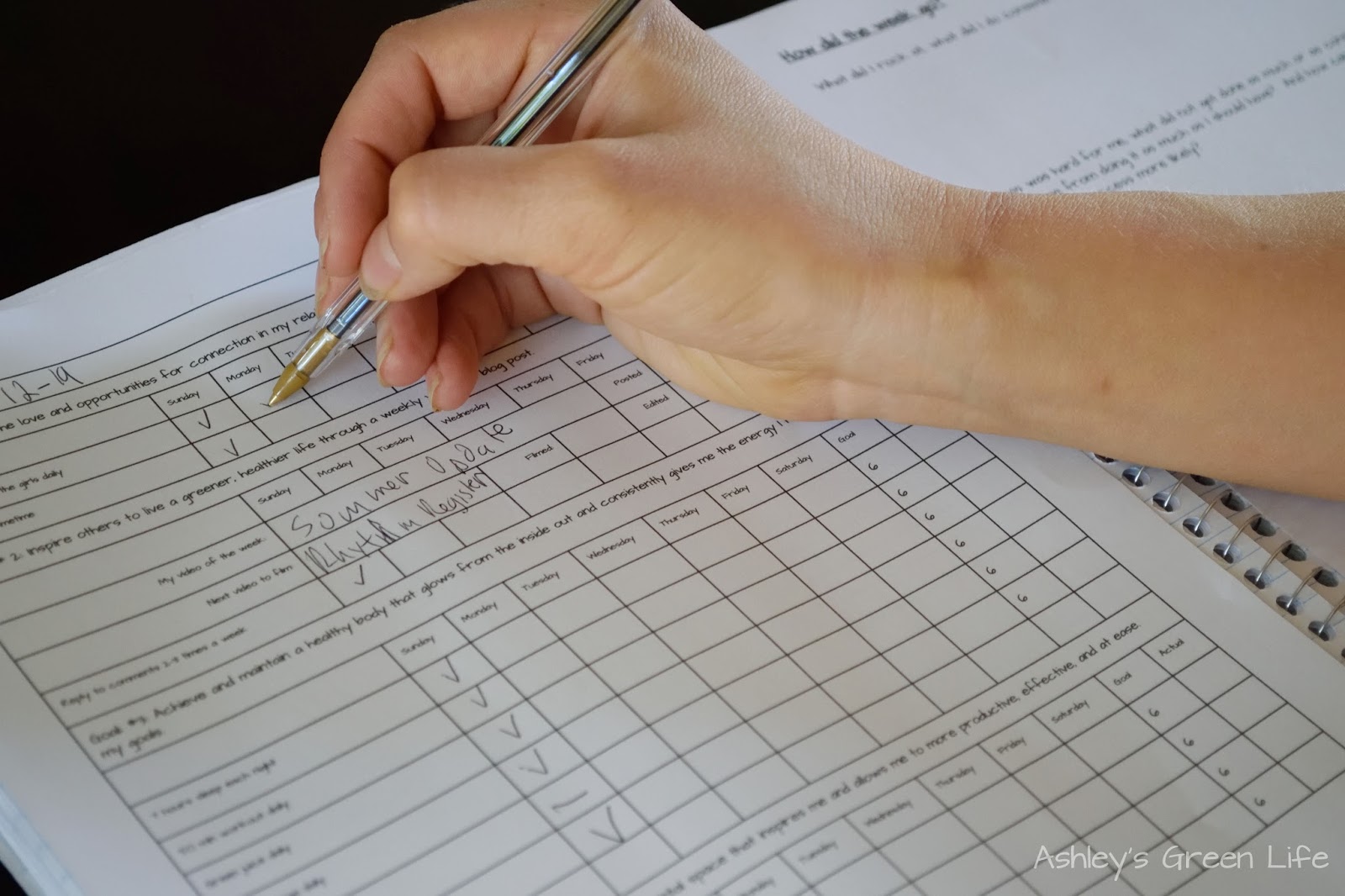 How to Make a Weekly Rhythm Register | Green Blog