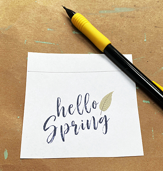 Repurposed Dollar Store Hello Spring Sign