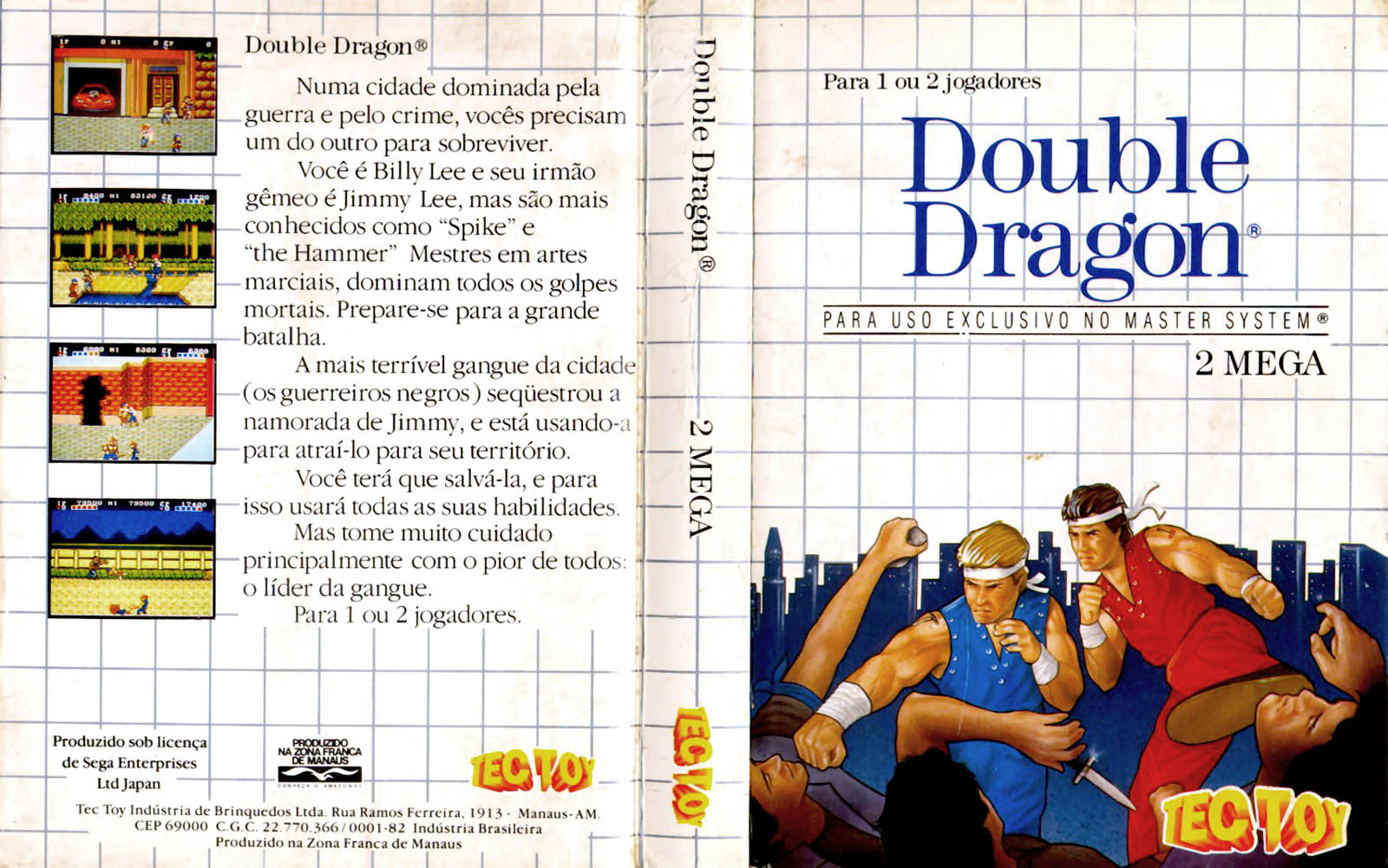Tudo 80: Double Dragon - Master System