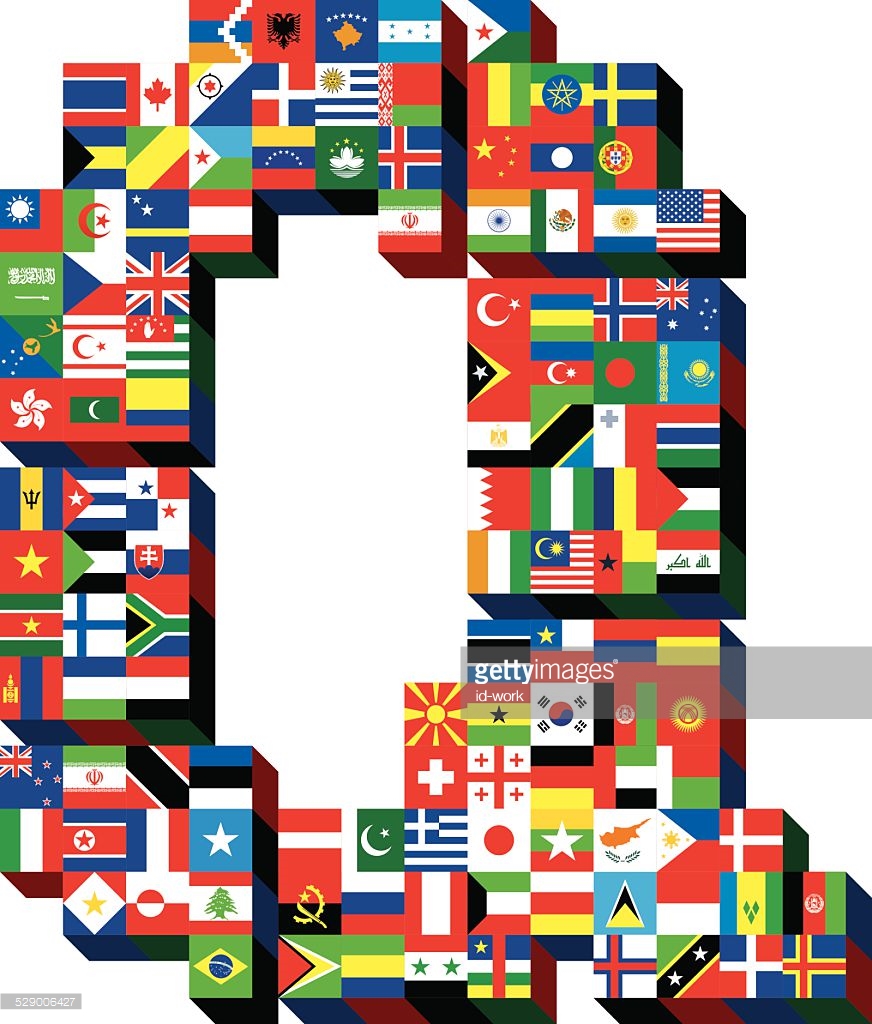 Heraldry of Life: ARTISTIC ALPHABET with Flags of the World