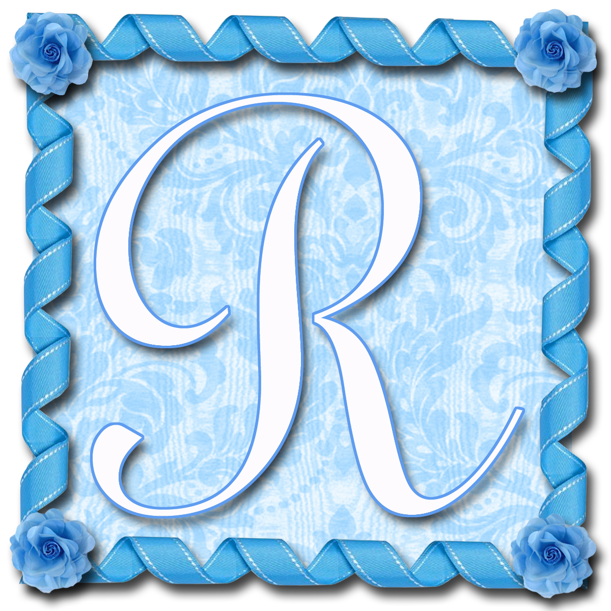 GRANNY ENCHANTED'S BLOG: "Blue Curly Ribbon" PNG Free Scrapbook Alphabet