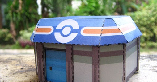 Pokemon Mart Papercraft | Paperized Crafts