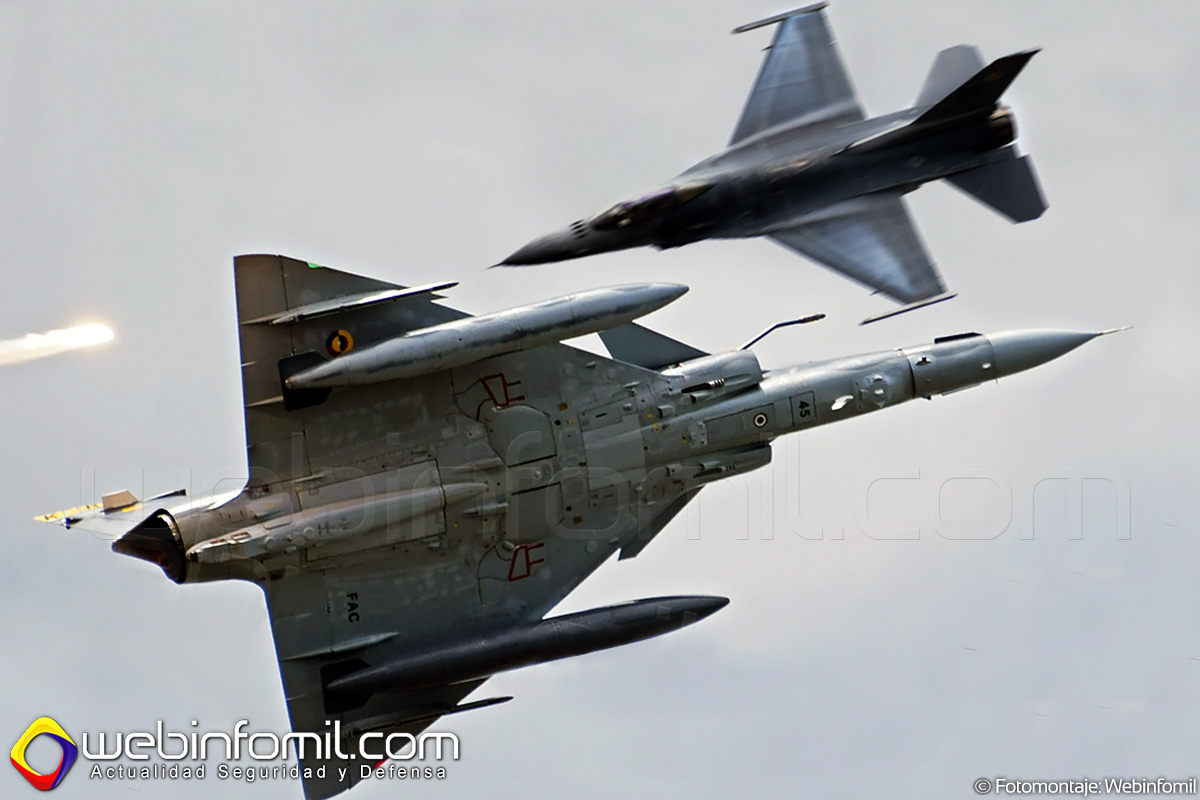 EE.UU. desplegará cazas F-16 a Colombia para realizar ejercicios de combate aéreo con los Kfir ...