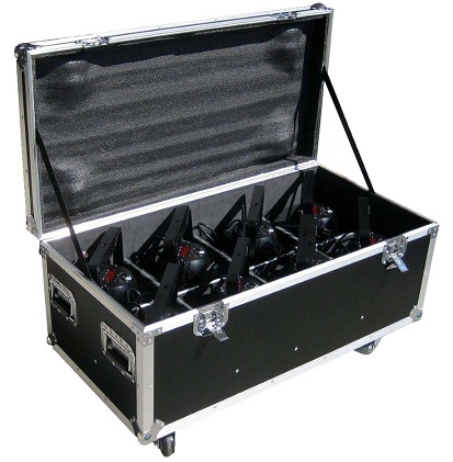 Flight Case and 8 par 64 LED 3W x 36 pcs Lights